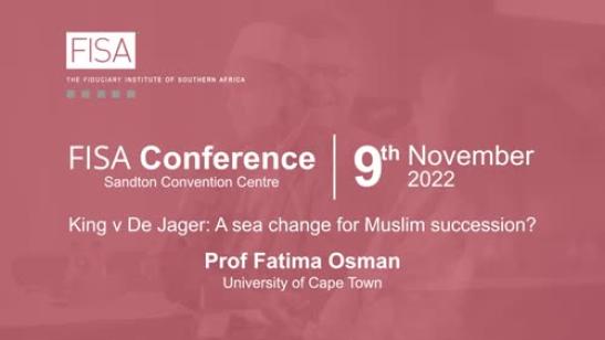 Fisa Conference | Professor Fatima Osman - University Of Cape Town ...